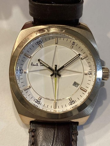 Paul Smith Men's Quartz Watch Star Dial Yellow Second Hand 40mm Used | eBay