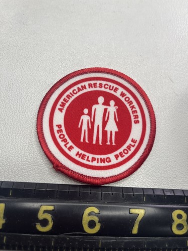 Vtg Red & White Patch AMERICAN RESCUE WORKERS M024 | eBay