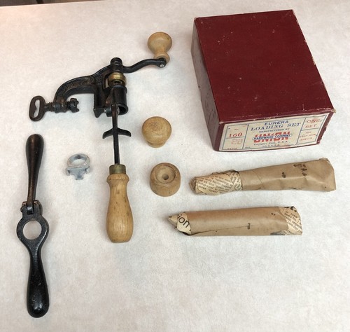 VINTAGE 20 GAUGE EUREKA 160 SHOTGUN SHELL LOADING SET UNION HARDWARE CO ...
