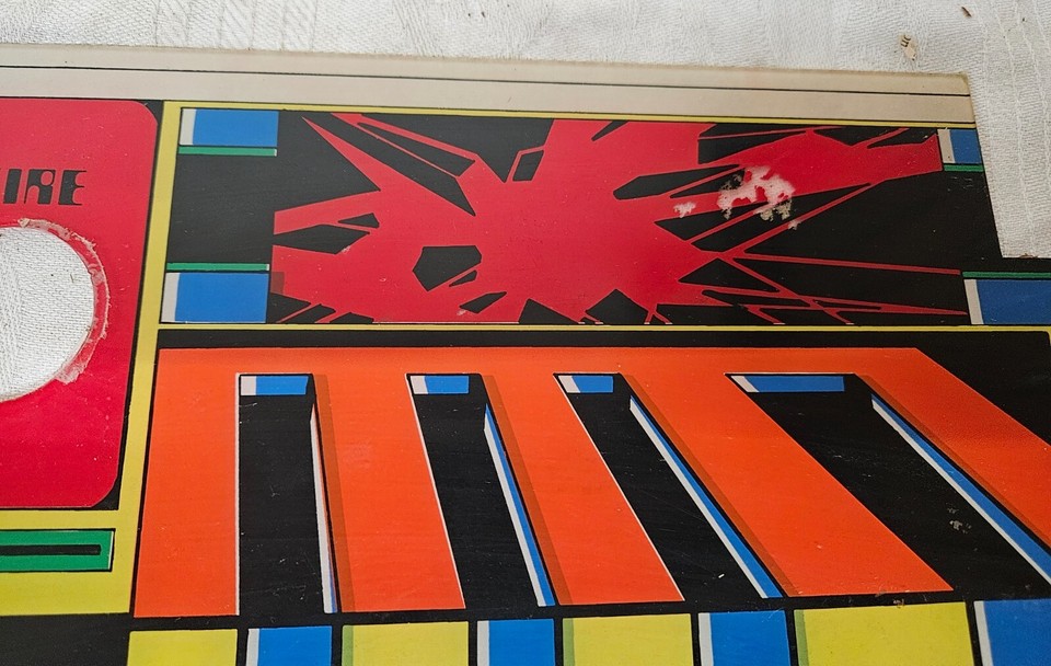 1980 Williams DEFENDER Cocktail Arcade Game Control Panel Plexi OVERLAY ...