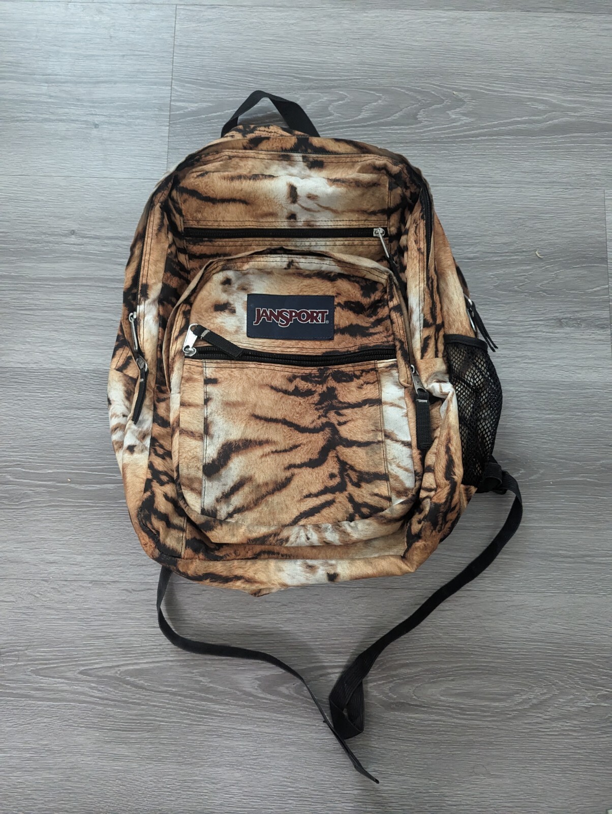 JanSport Big Student Backpack Black Orange Tiger Coll… - Gem