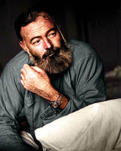 Ernest Hemingway 8x10 RARE COLOR Photo 604 | eBay