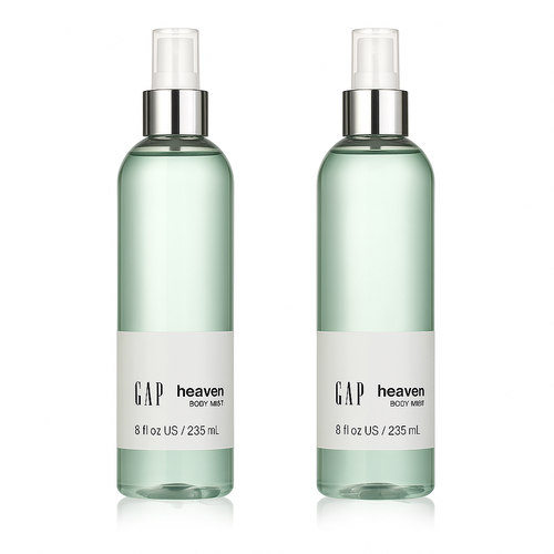 2 BOTTLES of Gap HEAVEN FOR HER body MIST 8 OZ FRAGRANCE SPRAY NEW FREE ...