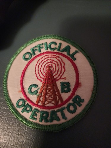 NOS Vintage Official CB Operator 3" Patch Original Trucker Rig Radio ...
