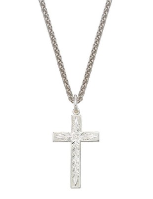 Montana Silversmiths Western Womens Necklace Engraved Cross NC61627 | eBay
