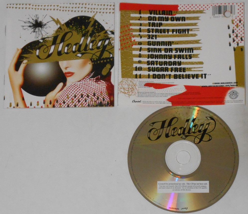 Hedley - Hedley - U.S. promo label cd | eBay