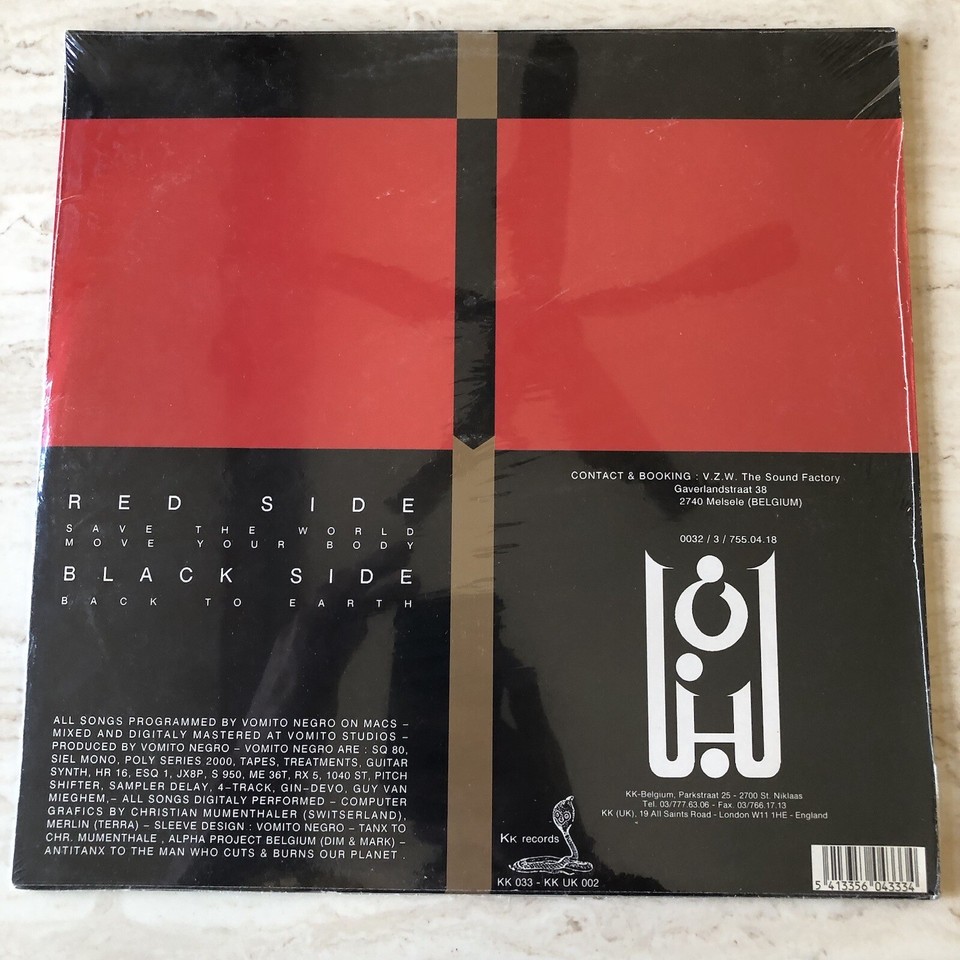 Vomito Negro: Save The World (Sealed 1990 Belgian Electronic, Small ...