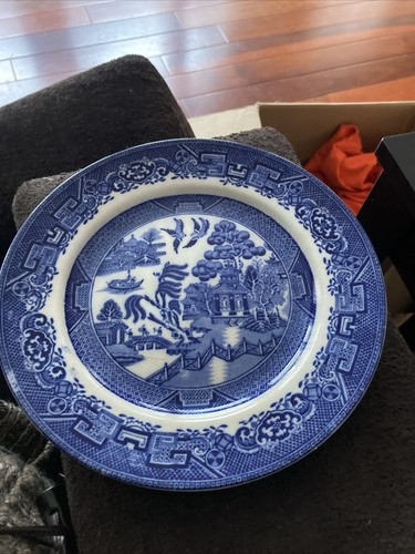 John Steventon & Sons Royal Venton Ware Flow Blue Willow Bone China ...