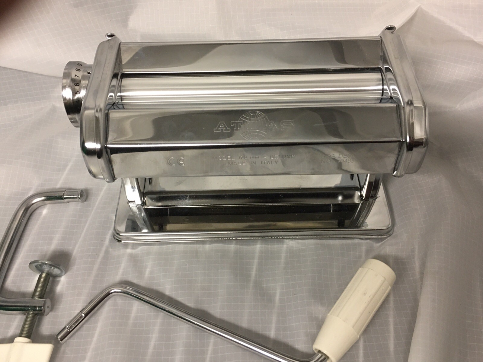 Marcato 8340 Atlas Pasta Dough Roller Made in Italy Includes ...