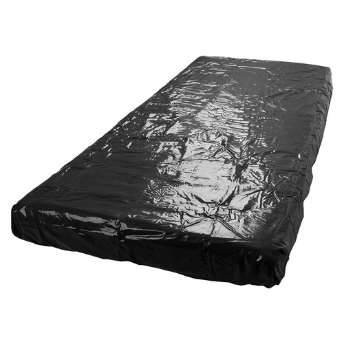 Lack Spannbettlaken schwarz 160 x 200 cm Massage Laken Bettlaken ...