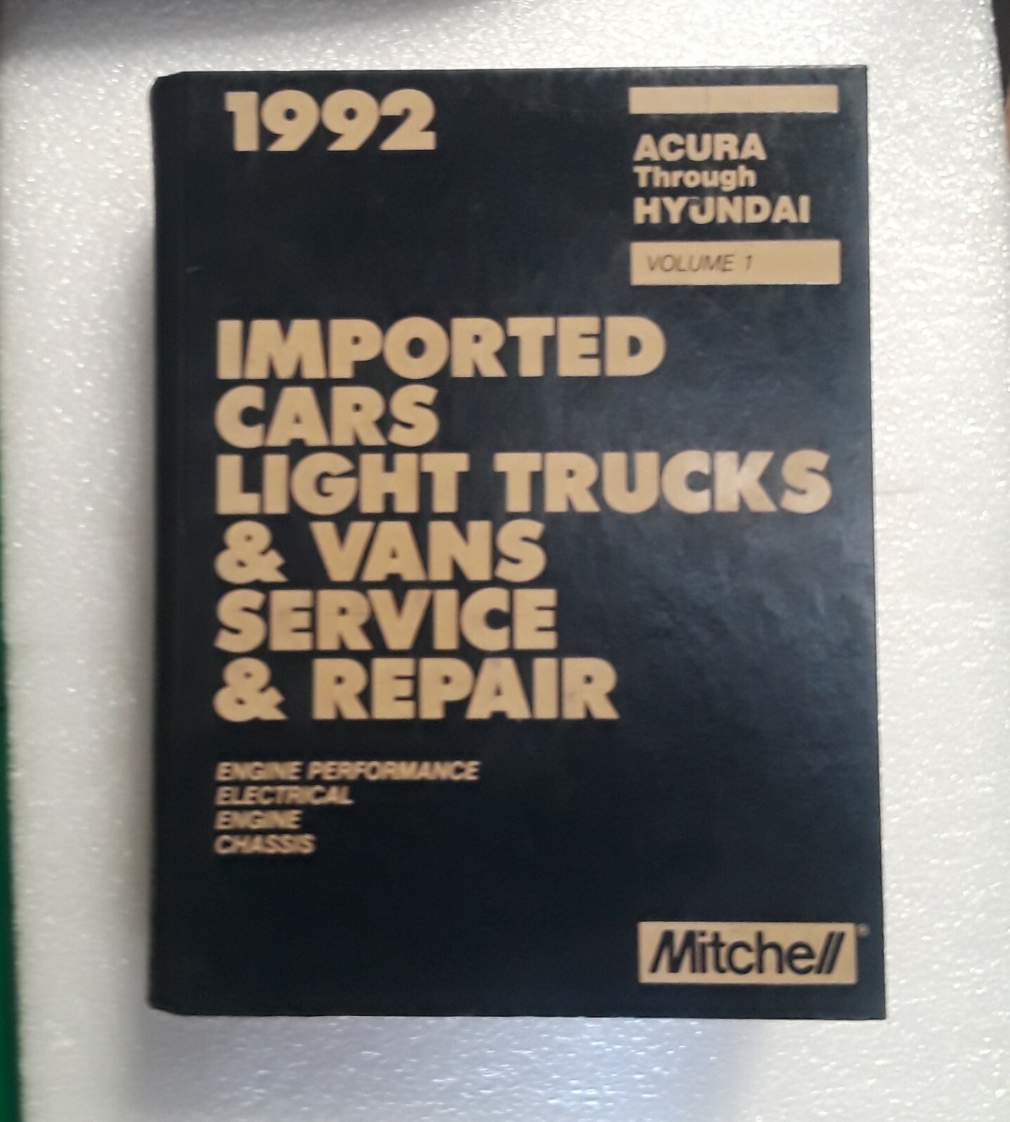 Mitchell Manual 1992 Imported Cars Light Trucks Vans Service And Repair ...