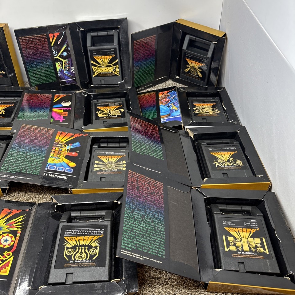 Magnavox Odyssey 2 Game Lot Of 14 Games In Box Tested | eBay