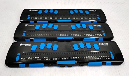 Freedom Scientific Focus 40 Blue Focus40B Braille Display Lightweight ...