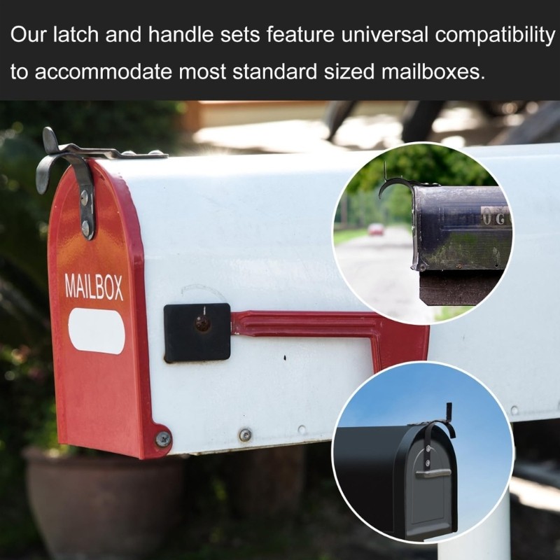 Stainless Steel Mailbox Door Repair Kits Lock Handle Hardware Easy ...