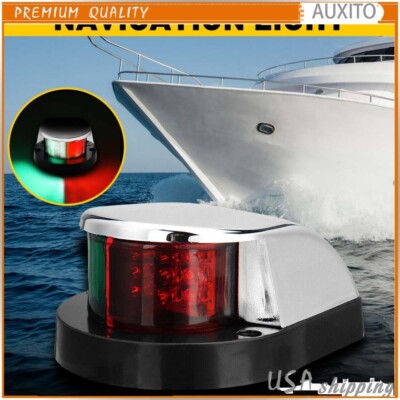 LED Marine Boat Yacht Bow Ship Deck Navigation Light Nav Lamp 12V 3W ...