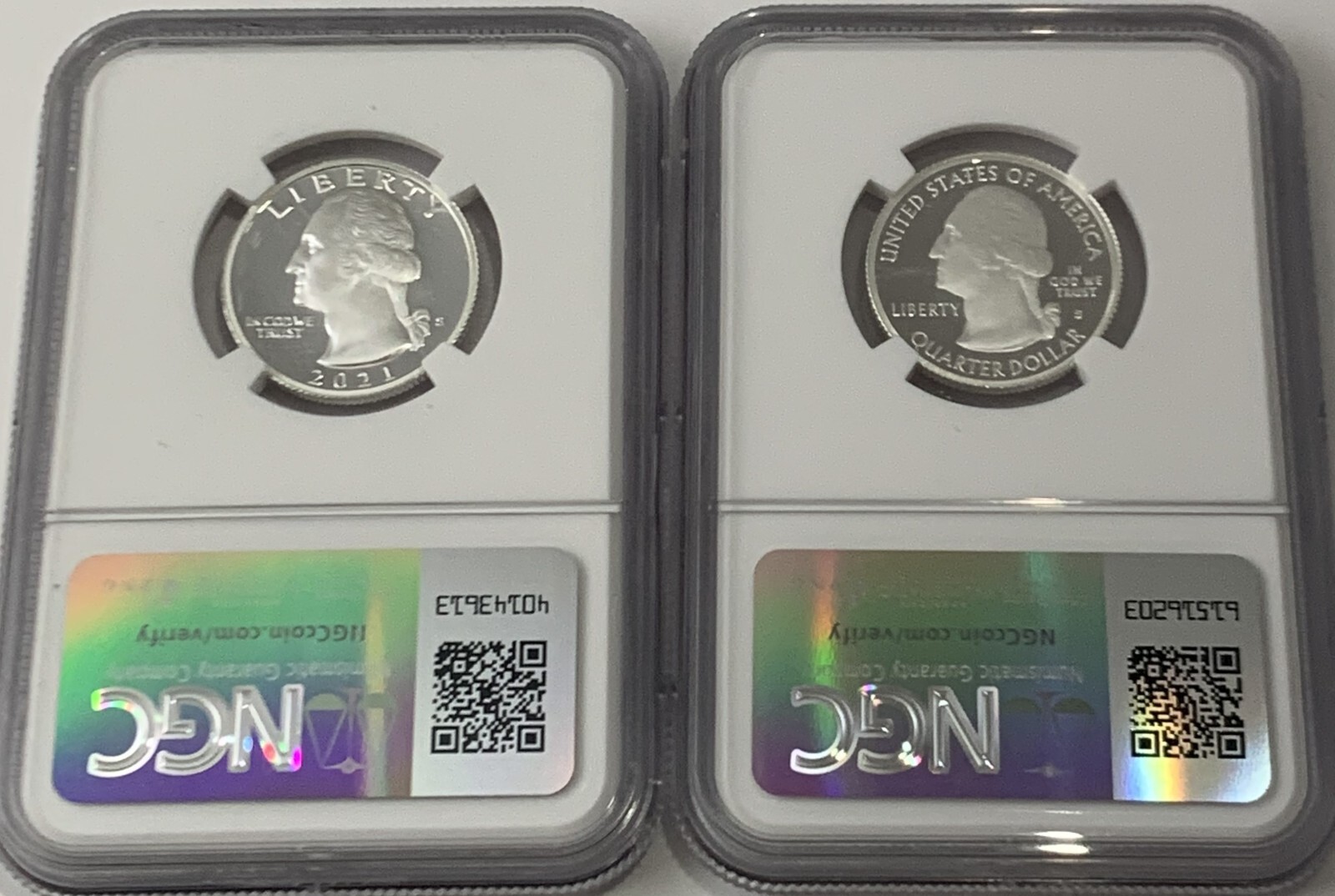2021 S NGC PF70 Unc Silver Proof Limited Edition Quarter Set Crossing ...
