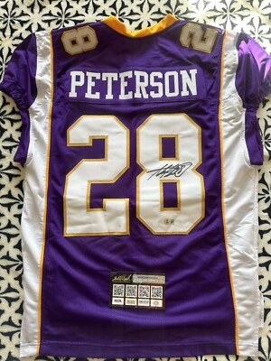 Authentic Signed Adrian Peterson/Donta Culpepper Jerseys. | eBay