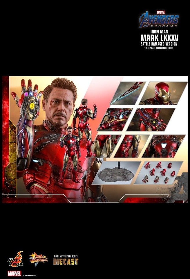 1/6 Scale Hot Toys MMS543D33 Avengers Endgame Iron Man MK85 - Claw ...