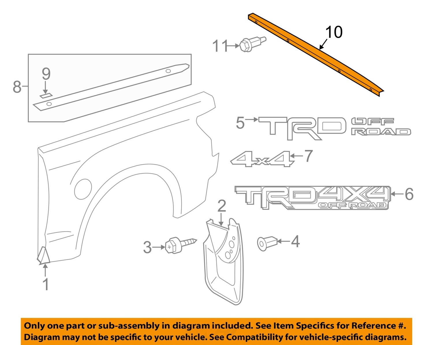 Toyota 657170C080 Genuine OEM Gate Trim Panel for sale online | eBay