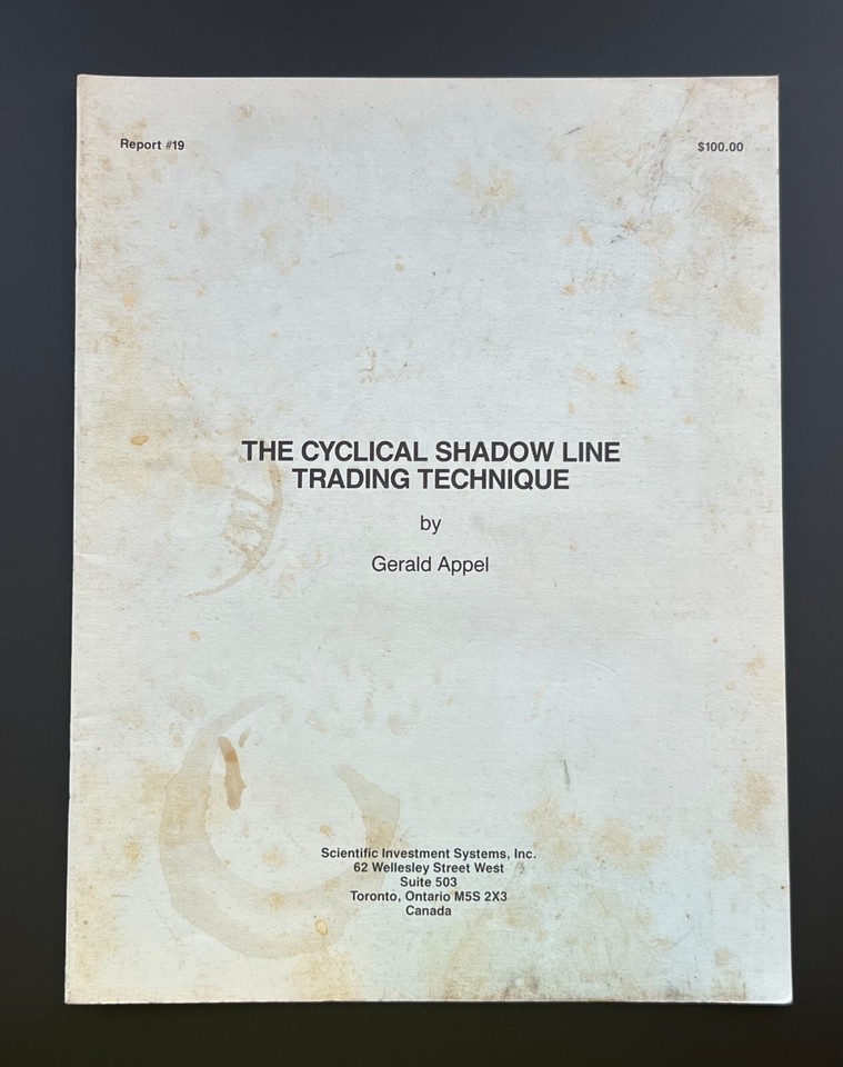 1974-1987 Rare Stock Market Lessons Systems Course by Gerald Appel Wall ...