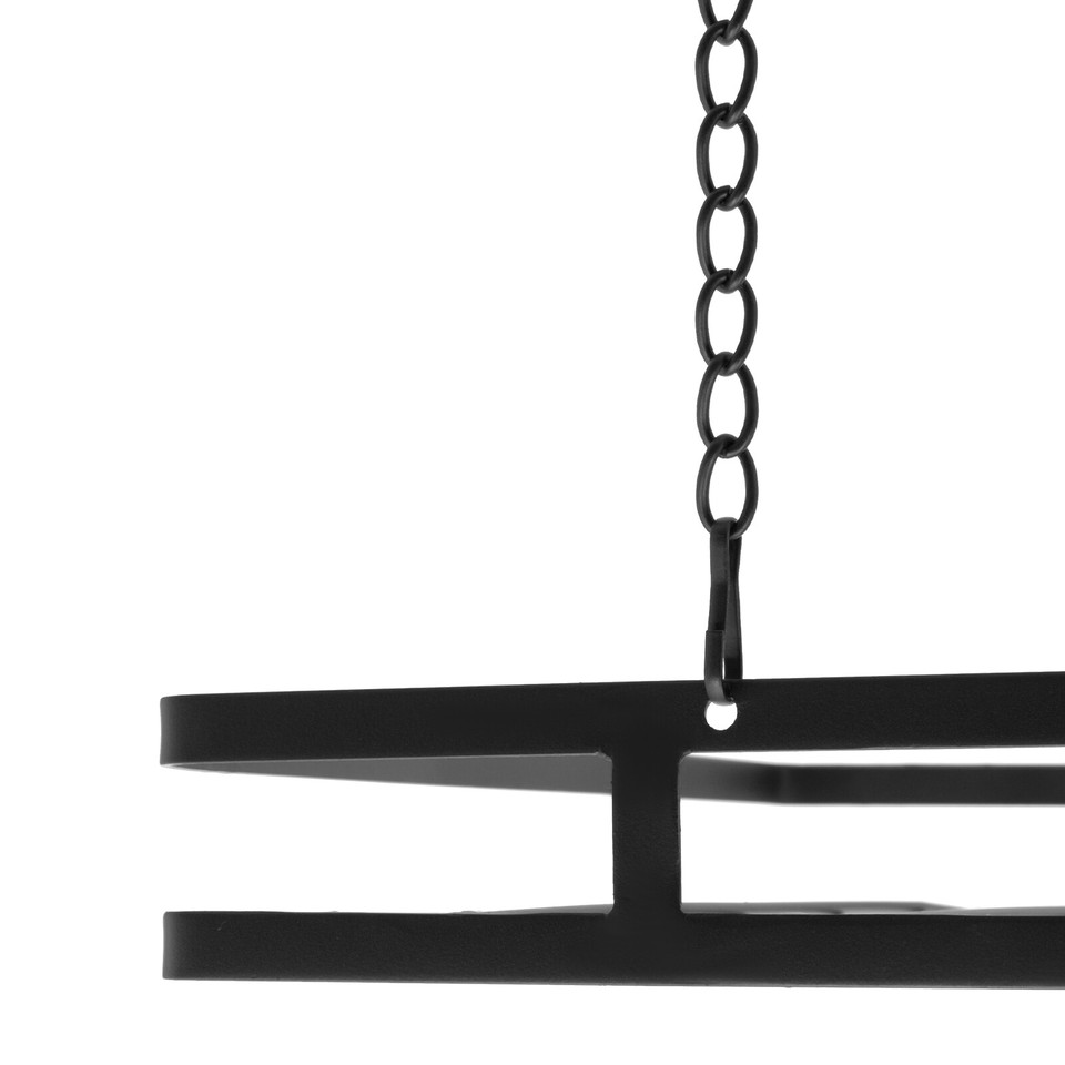 Modern Hanging Pot Holder Pan Hanger Kitchen Ceiling Rack with 12 Hooks ...