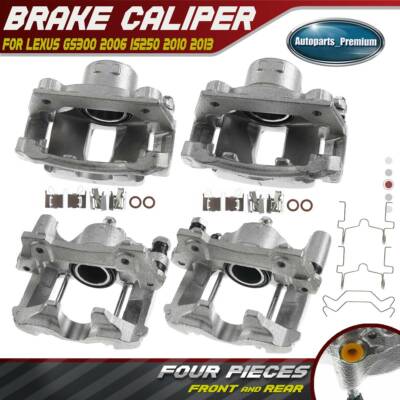 4x Front & Rear Brake Calipers with Bracket for Lexus IS250 2010-2013 ...