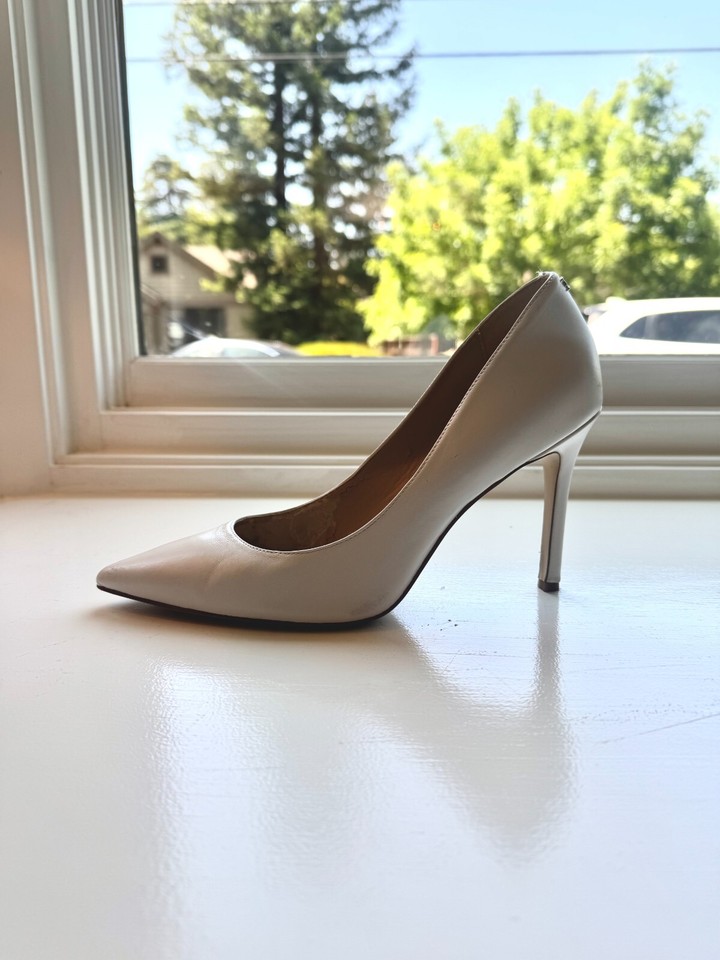 Sam Edelman Women's Hazel Pointed Toe Pump White Leather Size 8 | eBay