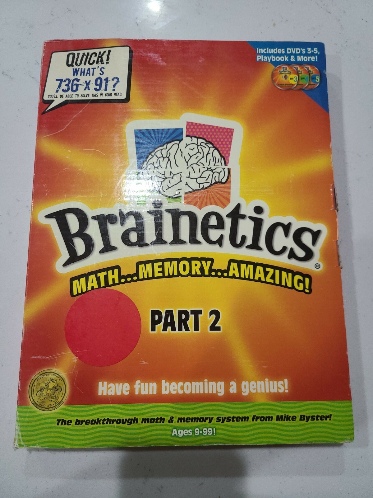 New Brainetics Part 2 Math & Memory System DVD, Flash Cards, Playbook ...