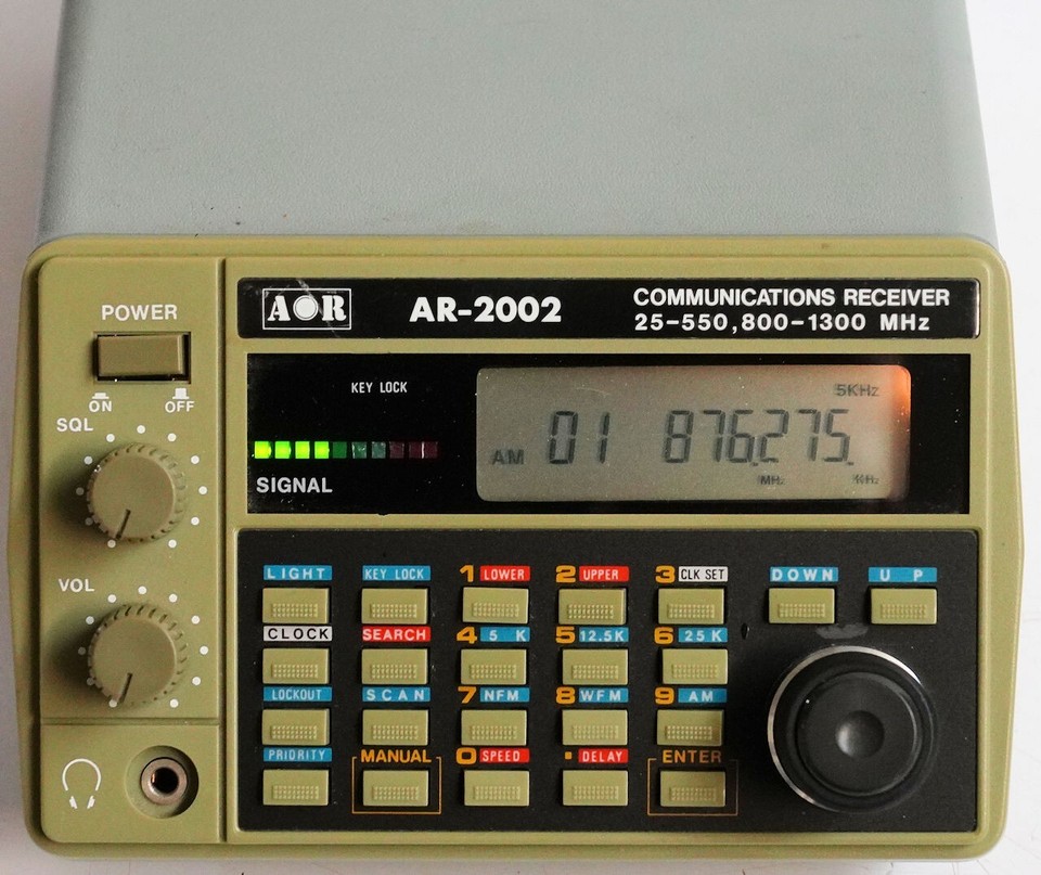 AOR AR2002 COMMUNICATIONS RECEIVER UNBLOCKED 25 to 550 + 800 to 1300 ...