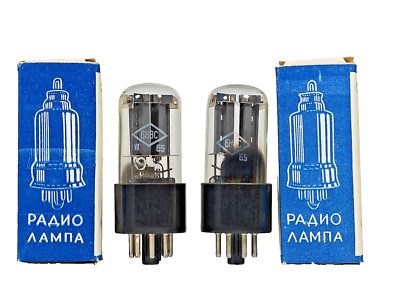 MATCHED PAIR 6N8S /6SN7 /1578 RUSSIAN Tubes FOTON PLANT. NIB SAME DATE ...