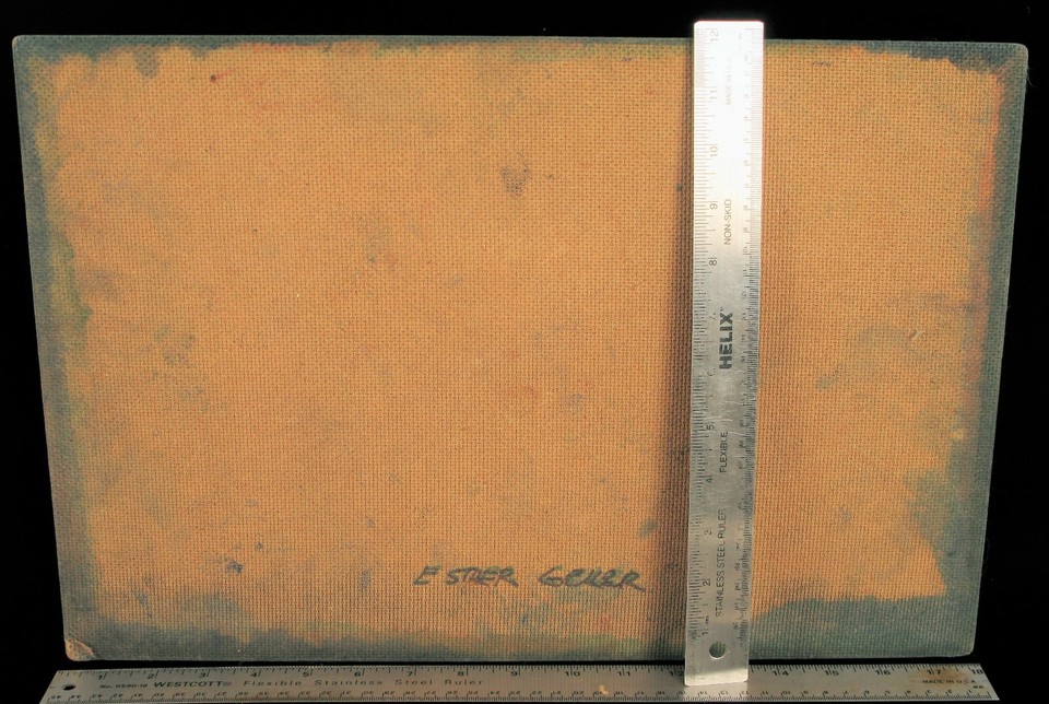 AMERICAN ESTHER GELLER PAINTING BOSTON ABSTRACT EXPRESSIONIST ENCAUSTIC ...