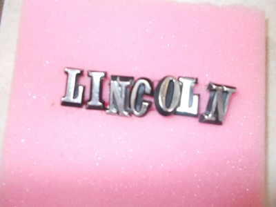 1975 LINCOLN CONTINENTAL TRUNK HOOD SCRIPT EMBLEM OEM | eBay