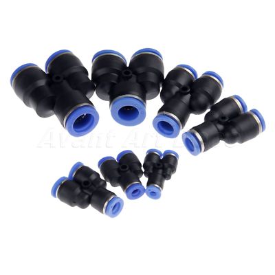 5pcs Pneumatic Y Union Splitter Air Hose Tube 4mm 6mm 8mm 10mm 12mm ...
