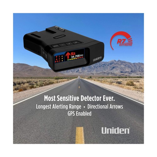 Uniden R7 EXTREME LONG RANGE Laser/Radar Detector, Built-in GPS w/ Real ...