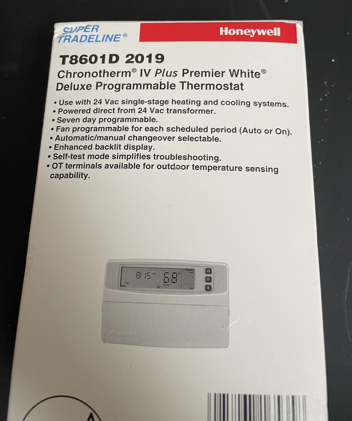 Honeywell T8601D2019 Chronotherm IV Plus Deluxe Programmable Thermostat ...