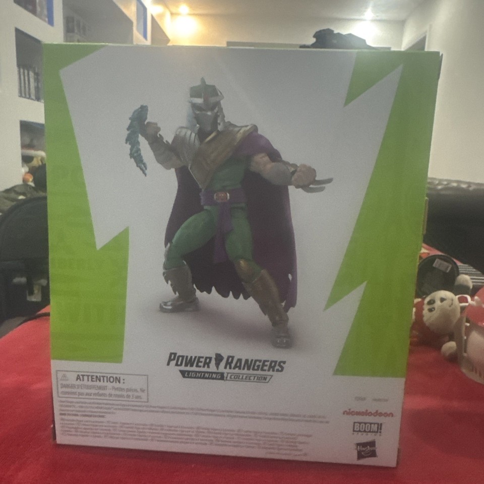 Hasbro Power Rangers Lightning Green Ranger Shredder Deluxe Action ...