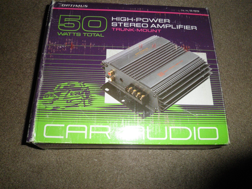 Optimus High Power Stereo Amp Trunk Mount 50W 12-1970, brand new ...