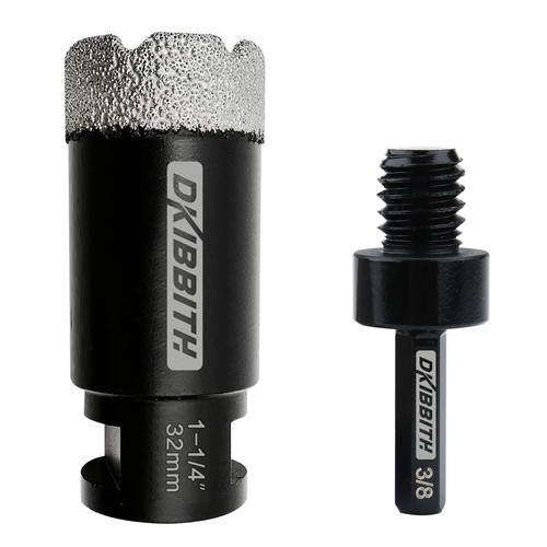 Dry Diamond Core Drill Bits 1-1/4 Inch (32mm) Tile Hole Saws for ...