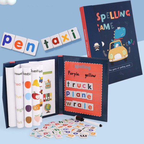 Magnetic Word Tiles Spelling Practice Book For Kids | eBay