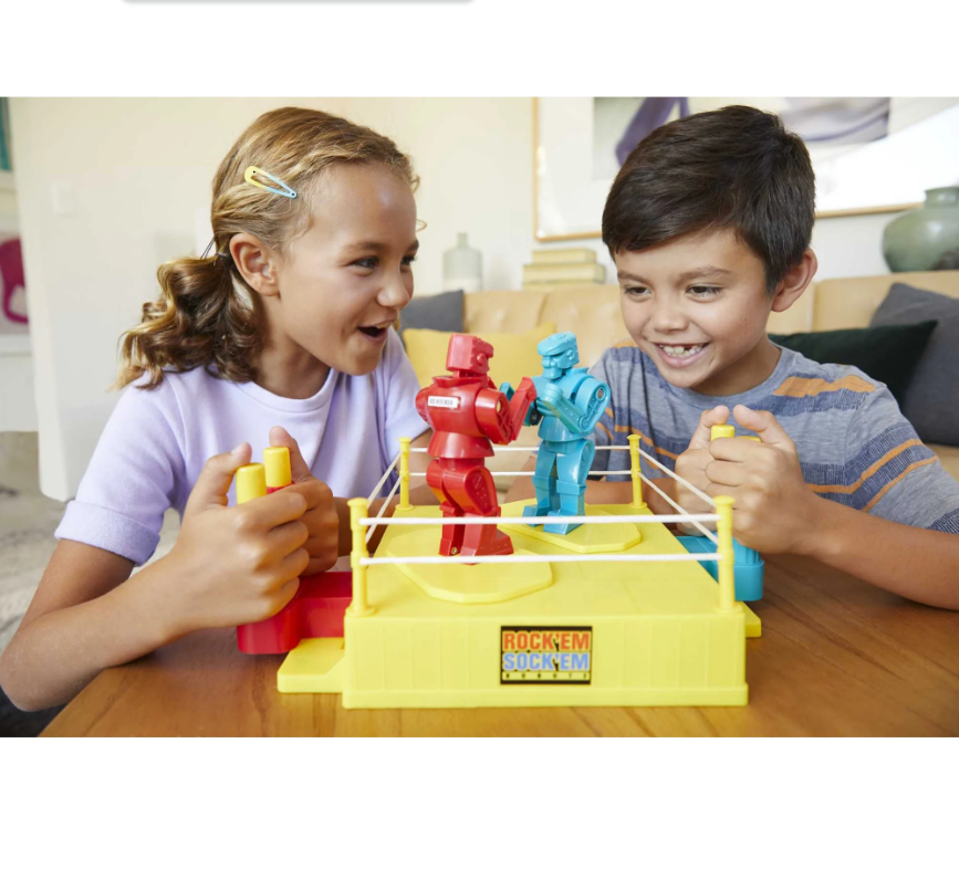 Rock 'Em Sock 'Em Robots Kids Game Fighting Robots with Red Rocker ...