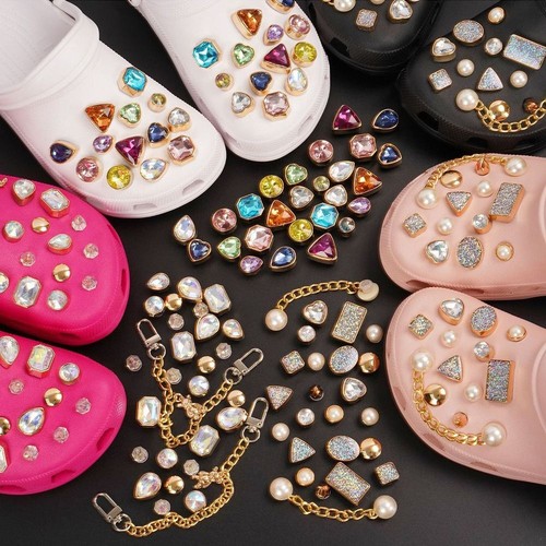 Rhinestone Clog Sandals Shoes Buckle Clip Charm Buckle Shoe Decoration ...