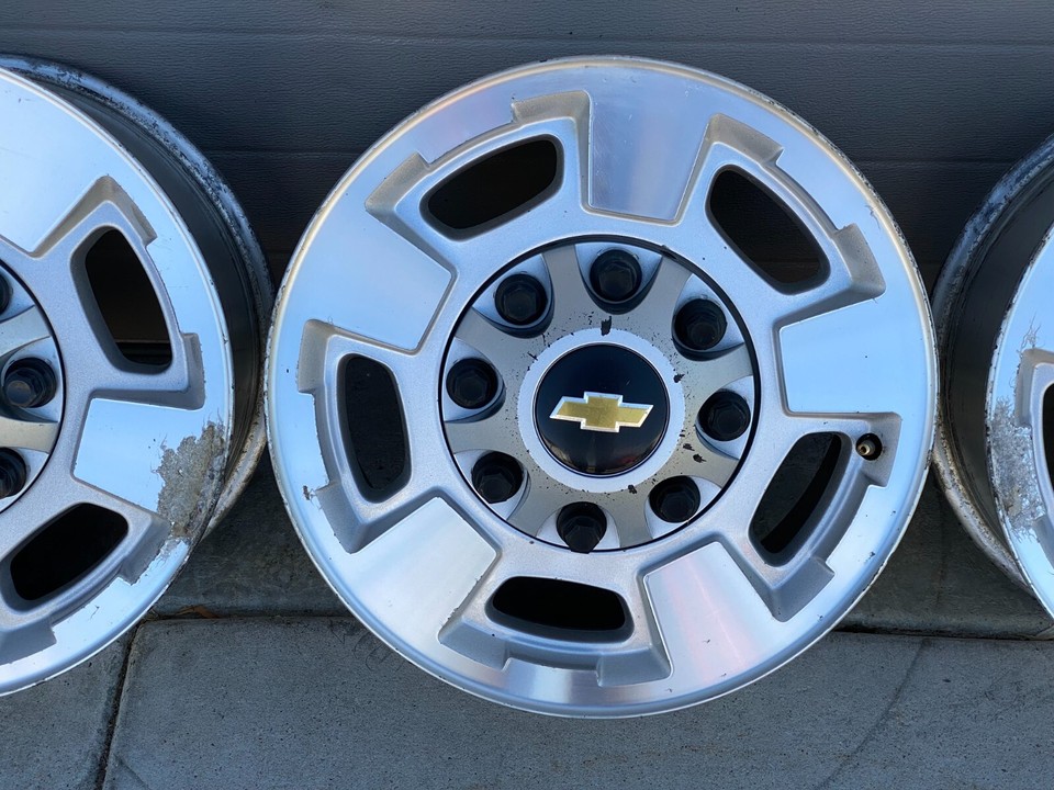 17" CHEVROLET SILVERADO 2500 3500 HD CHEVY OEM FACTORY STOCK WHEELS ...