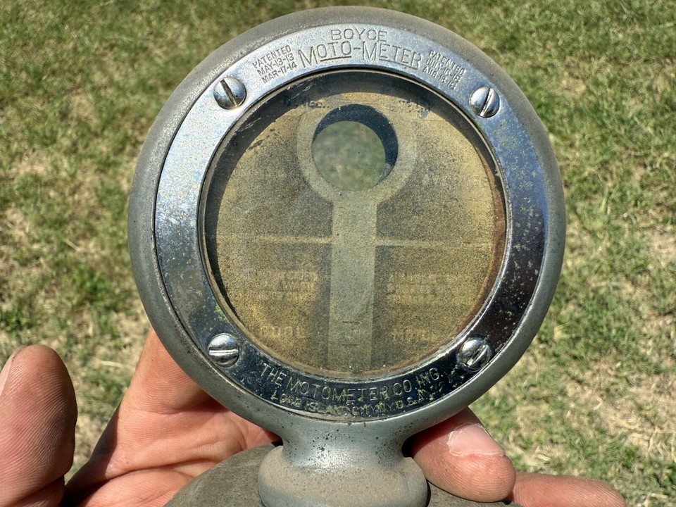 Vintage Ford Model T Boyce Motometer Dog Bone Radiator Cap Temperature ...