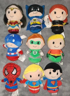 9 Hallmark Itty Bittys DC Marvel Super Hero Lot Batman Spider-Man ...