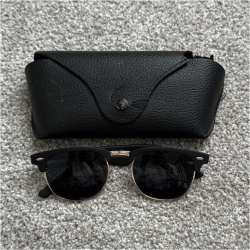 Ray-Ban Clubmaster Black Men's Lightweight Sunglasses with Case | eBay