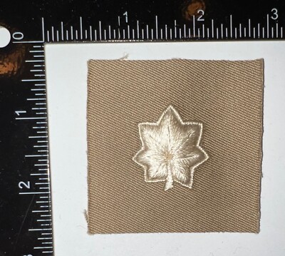 WWII US Army Officer Lt Colonel Collar Device Silk ? Khaki Patch | eBay
