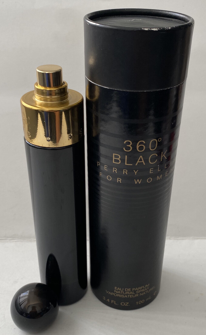 360 Black Perry Ellis For Women 3.4oz/100mL. EDP Spray Brand New In Box ...