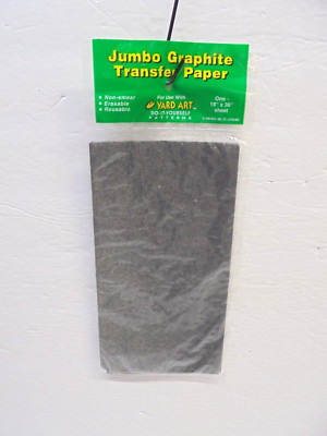 Jumbo Graphite Transfer Paper Yard Art 18" x 36" Crafts | eBay