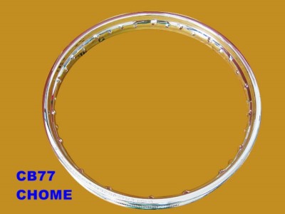 Fit HONDA SUPERHAWK CB77 CHROME PLATED REAR WHEEL RIM "DiD JAPAN ...