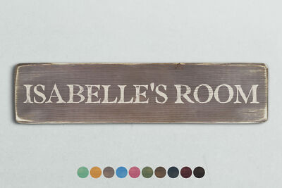 ISABELLE'S ROOM Vintage Style Wooden Sign. Shabby Chic Retro Home Gift ...